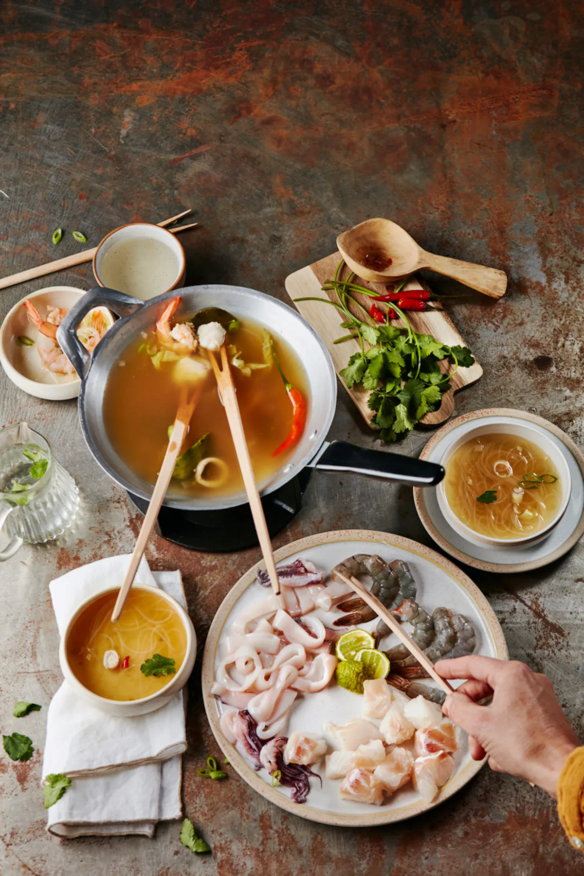 Fondue thaïlandaise : recette facile et gourmande | Régal