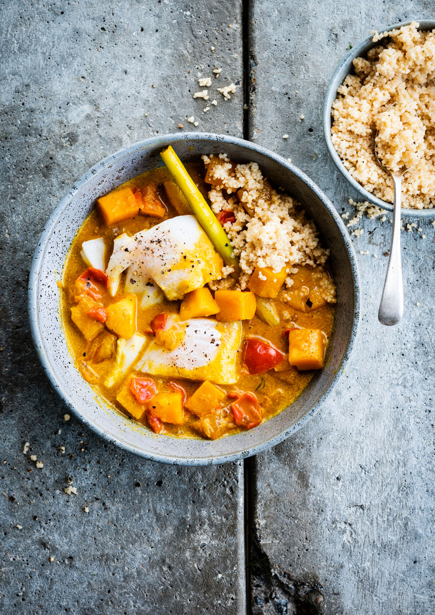Ragout de poisson : recette avec courge | Régal