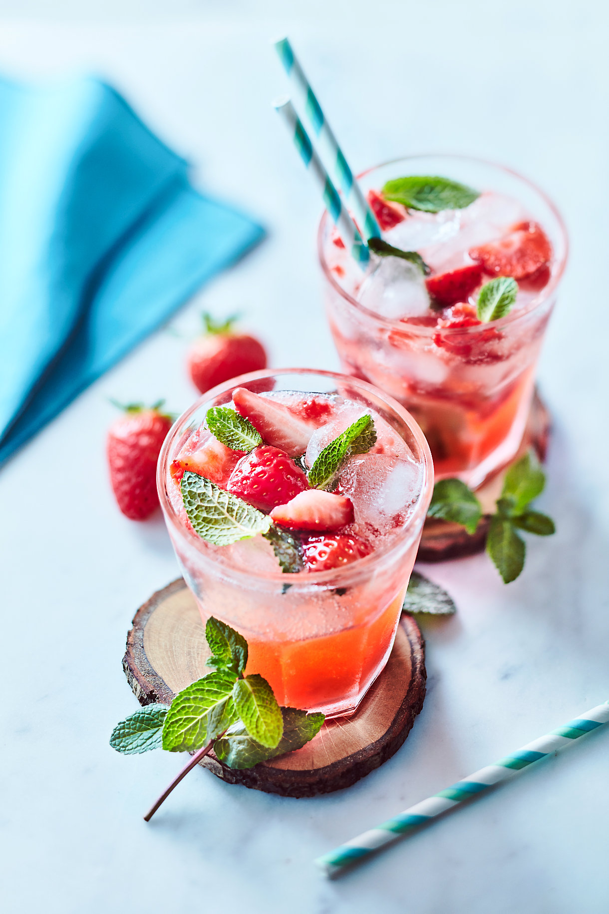 Mojito à la fraise : recette facile sans alcool (10 min) | Régal