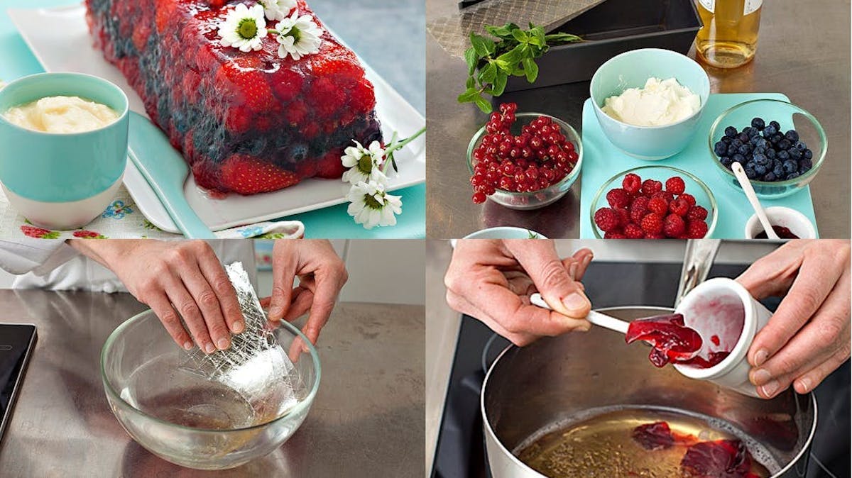 Terrine de fruits rouges à la menthe et crème mascarpone citronnée | Régal